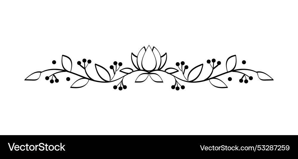 Vintage frame element traditional border Vector Image