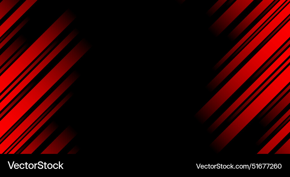Abstract red line and black background Royalty Free Vector