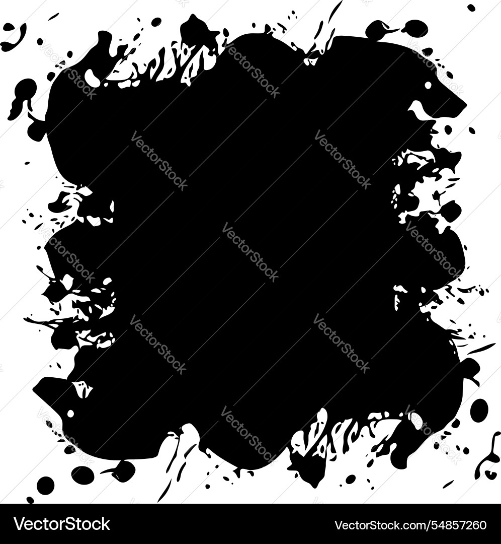 Black Ink Splatter Art Royalty Free Vector Image