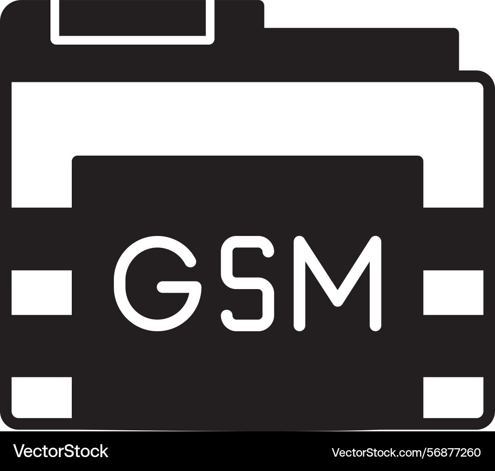 Gsm icon Royalty Free Vector Image - VectorStock