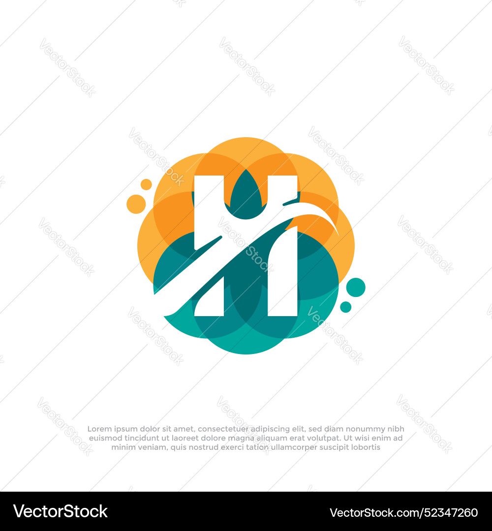 Modern H Bridge Logo Concept Royalty Free Vector Image