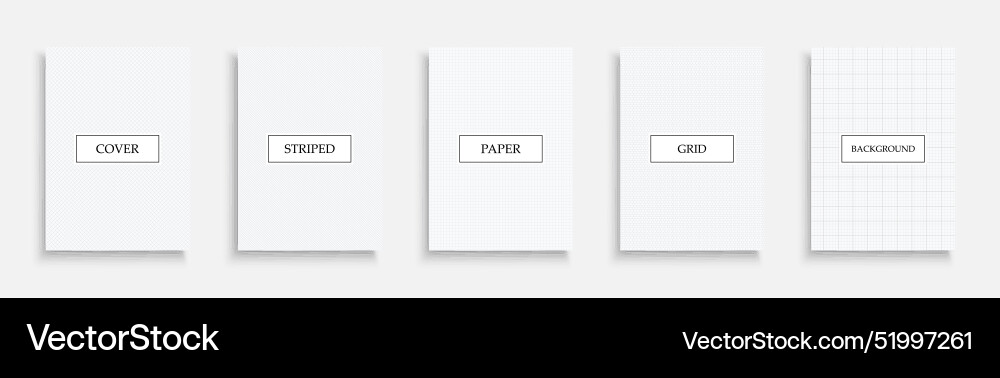 Collection of paper texture templates Royalty Free Vector