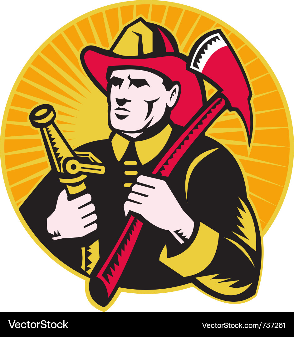 Fireman Symbol Vector