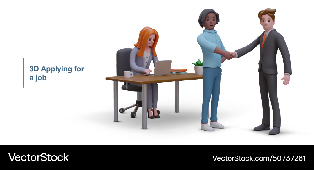 Job application hr department services hiring Vector Image