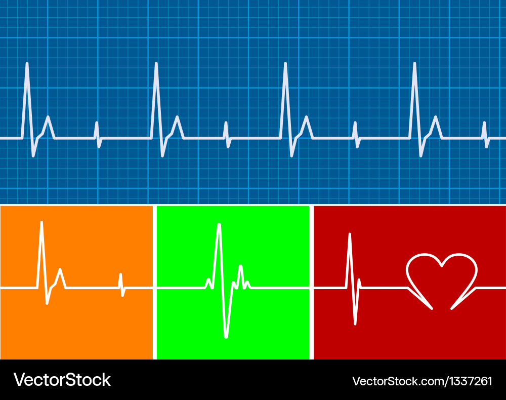 Pulse color Royalty Free Vector Image - VectorStock