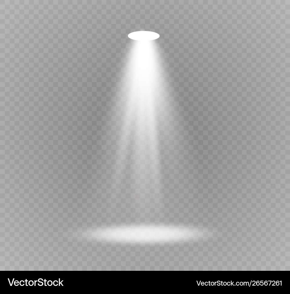 Spotlight light effect Royalty Free Vector Image