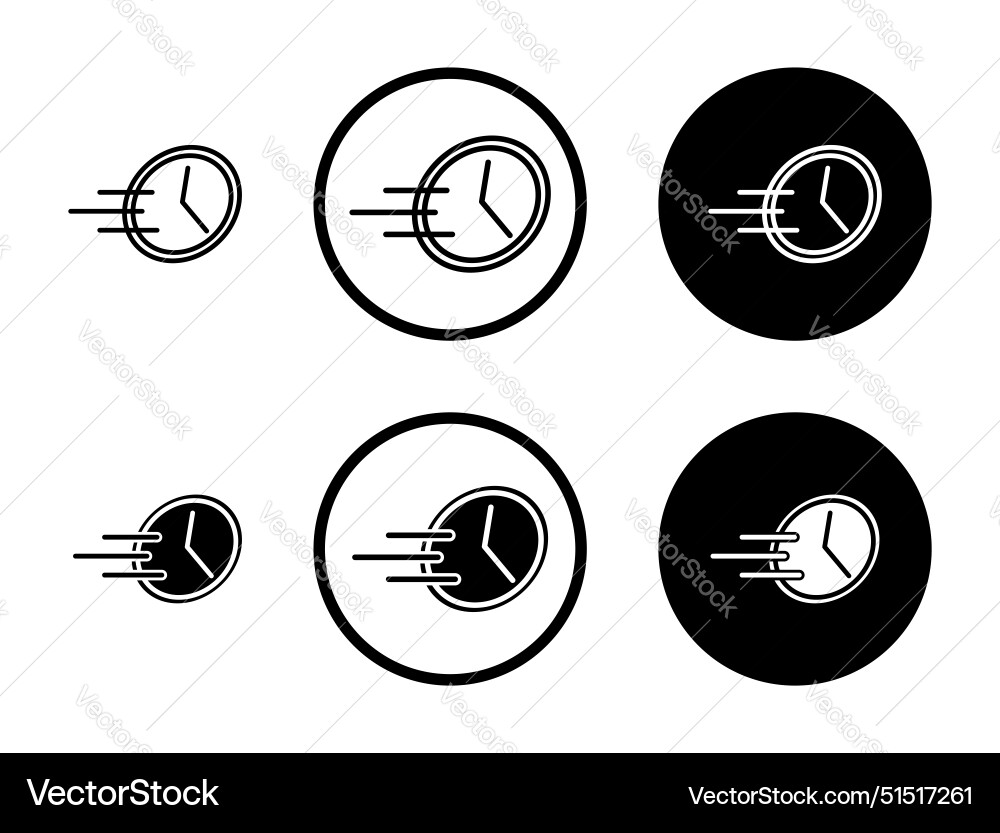 Time fast icon Royalty Free Vector Image - VectorStock