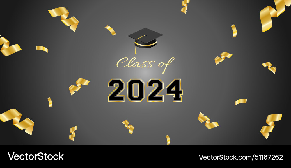 Class of 2024 Royalty Free Vector Image - VectorStock