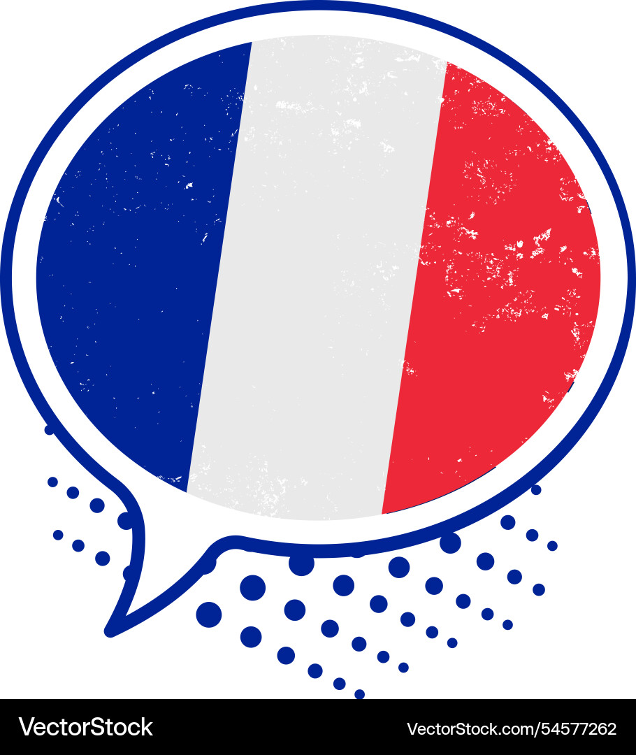 French speaking translation Royalty Free Vector Image