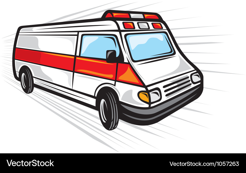 Ambulance van Royalty Free Vector Image - VectorStock