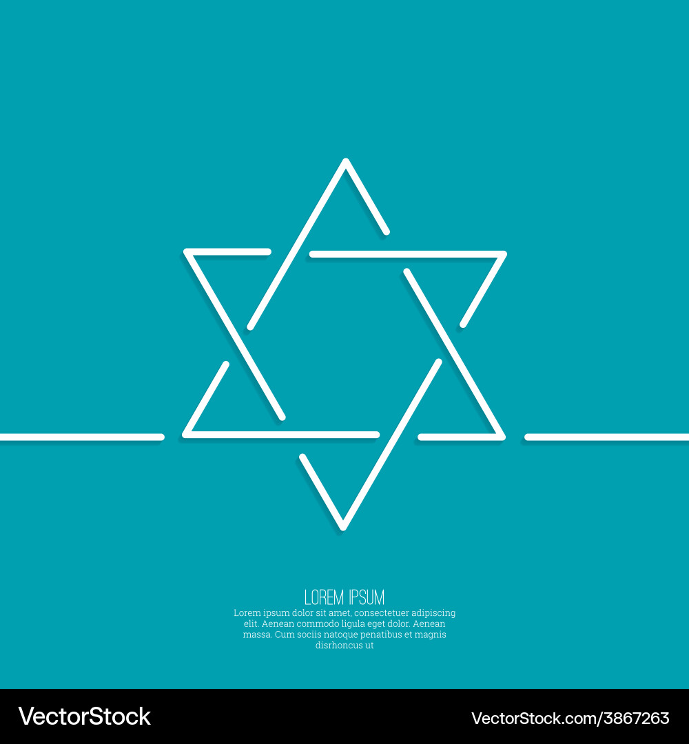 Star of david Royalty Free Vector Image - VectorStock