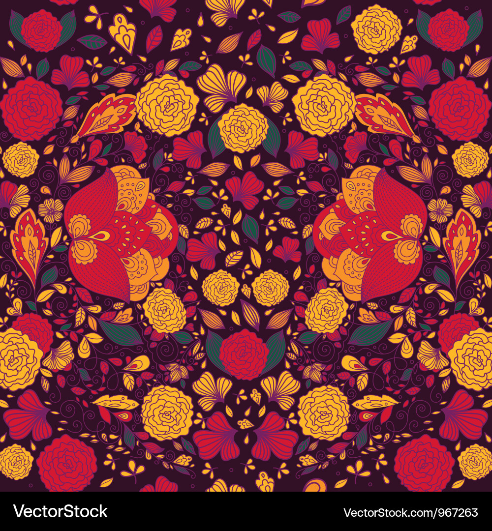 Vintage Floral Pattern Royalty Free Vector Image