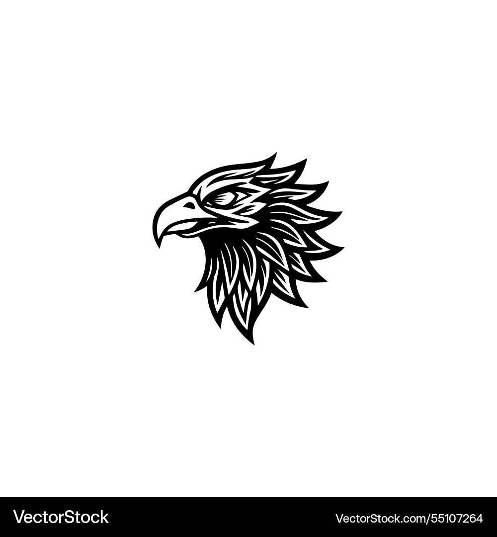 Eagle head icon logo Royalty Free Vector Image