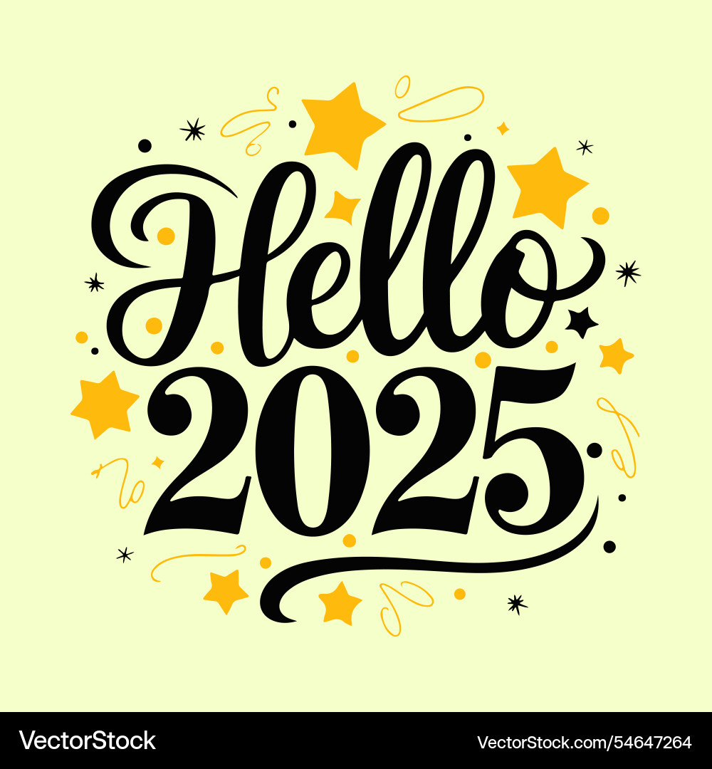 Hello 2025 Vector Images (over 130)