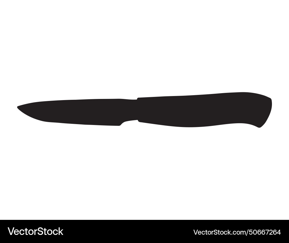 Knife silhouette art Royalty Free Vector Image