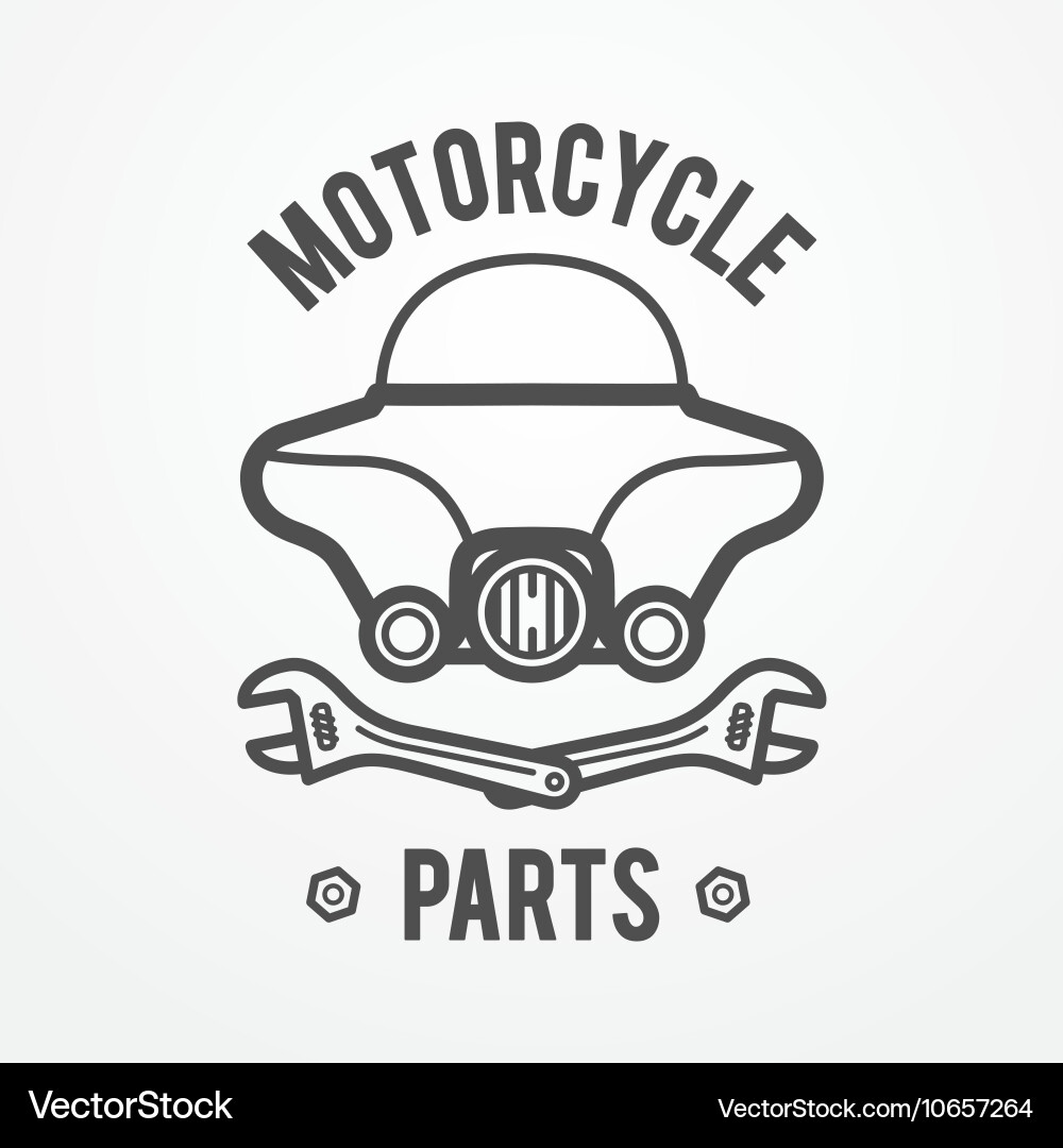 Motorcycle store logo Royalty Free Vector Image