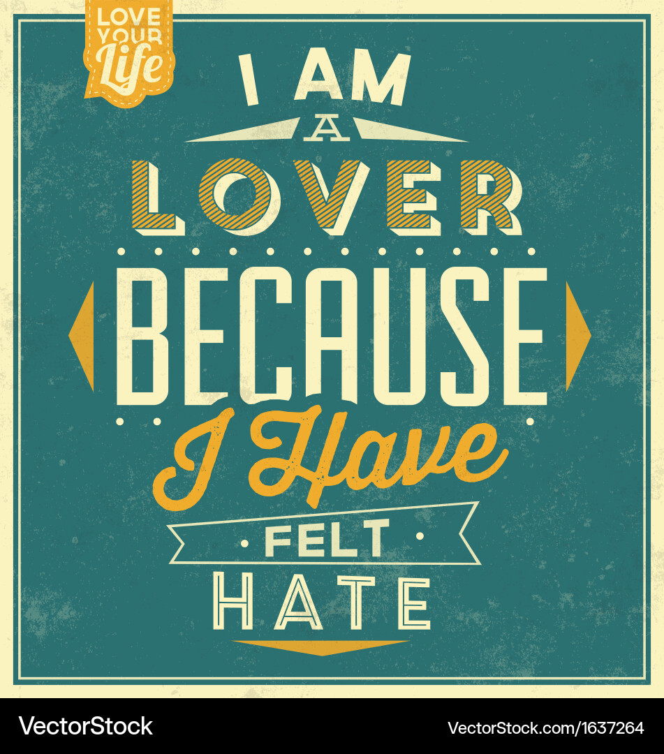 Typographic quote template vintage background Vector Image