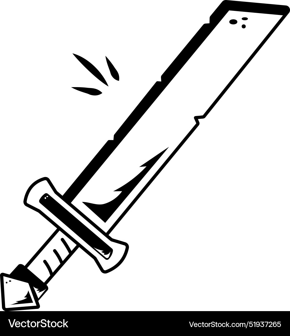 Fantasy sword Royalty Free Vector Image - VectorStock