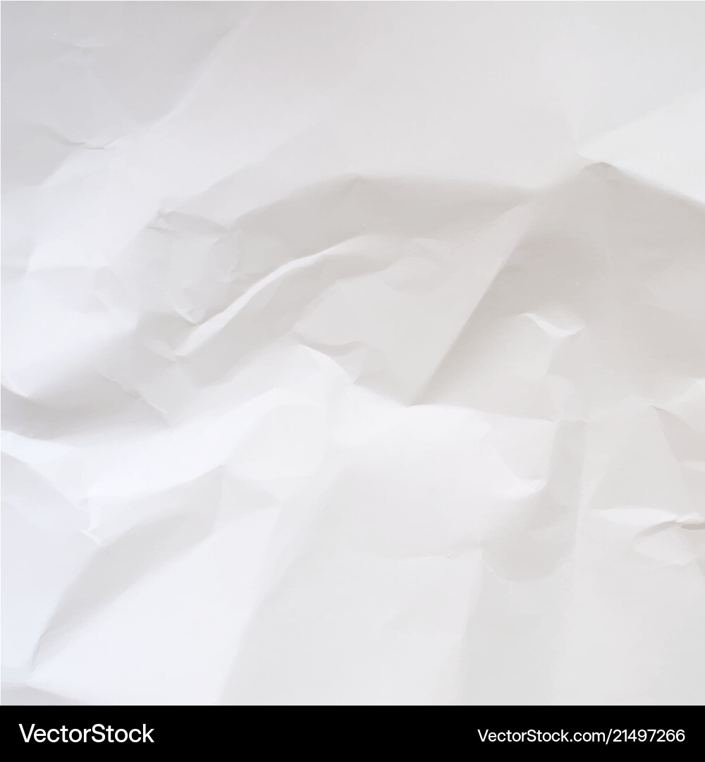 Crumpled Paper Texture Royalty Free Vector Image