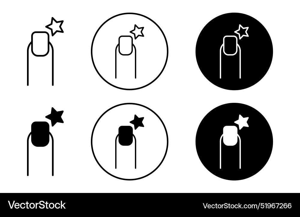Nail strengthener icon Royalty Free Vector Image