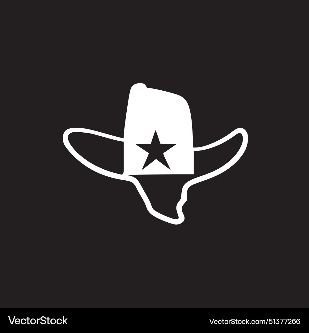 Texas - minimalist and simple silhouette Vector Image