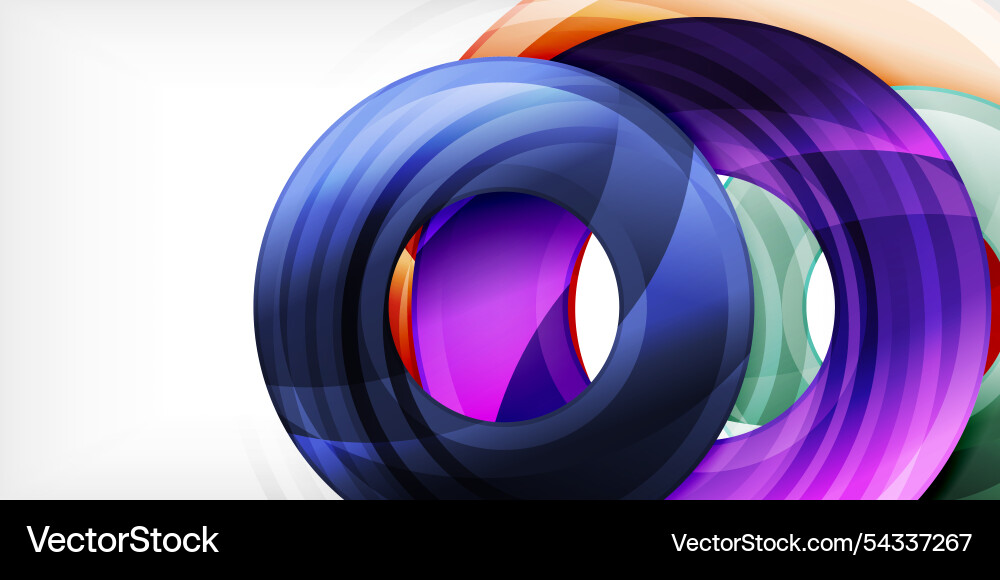 Circles round elements ring shapes premium Vector Image