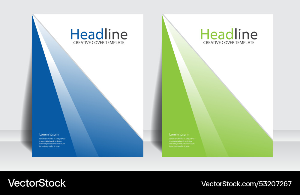 Creative colors magazine book cover design Vector Image