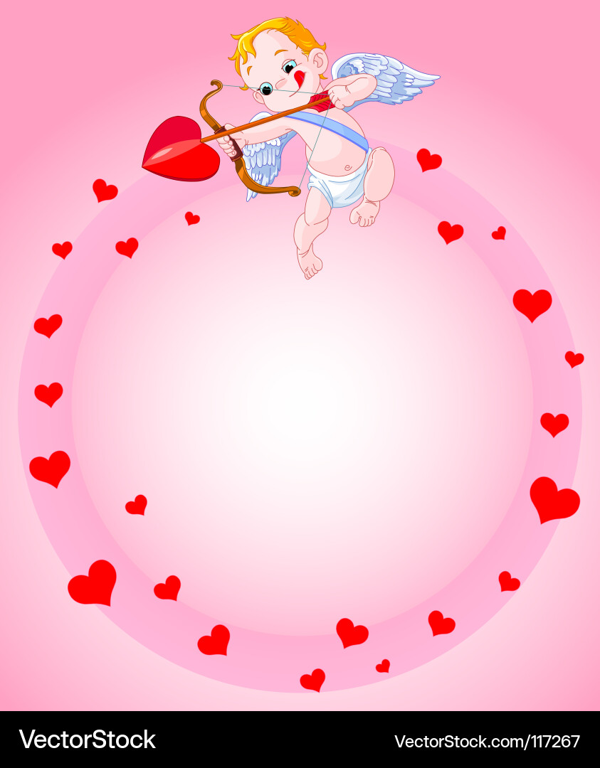 Cupid background Royalty Free Vector Image - VectorStock