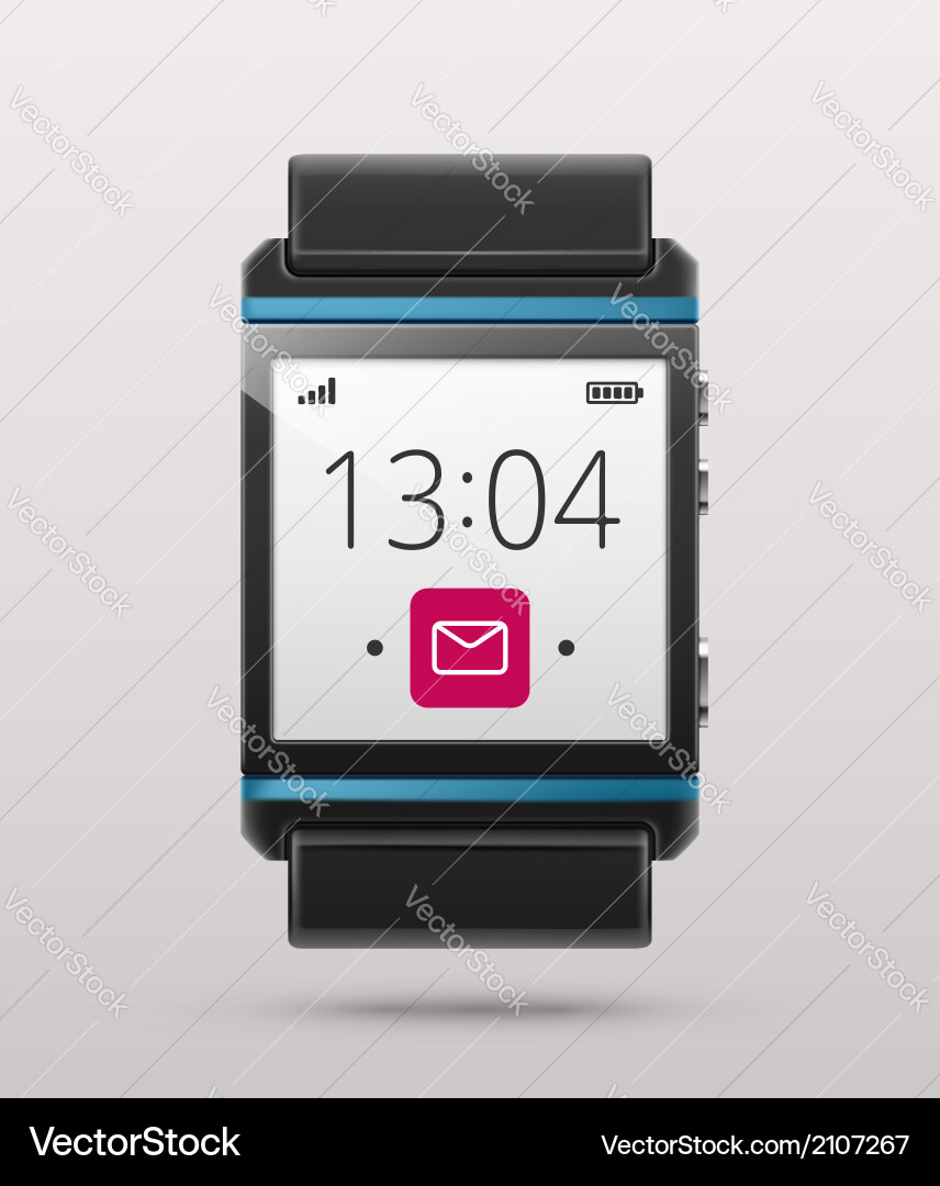 Modern Smartwatch Royalty Free Vector Image - VectorStock