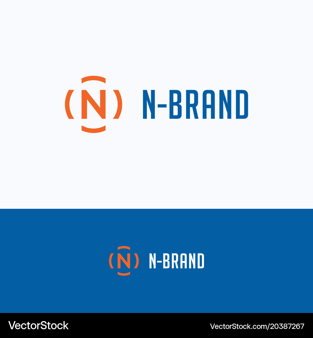 N brand logo Royalty Free Vector Image - VectorStock