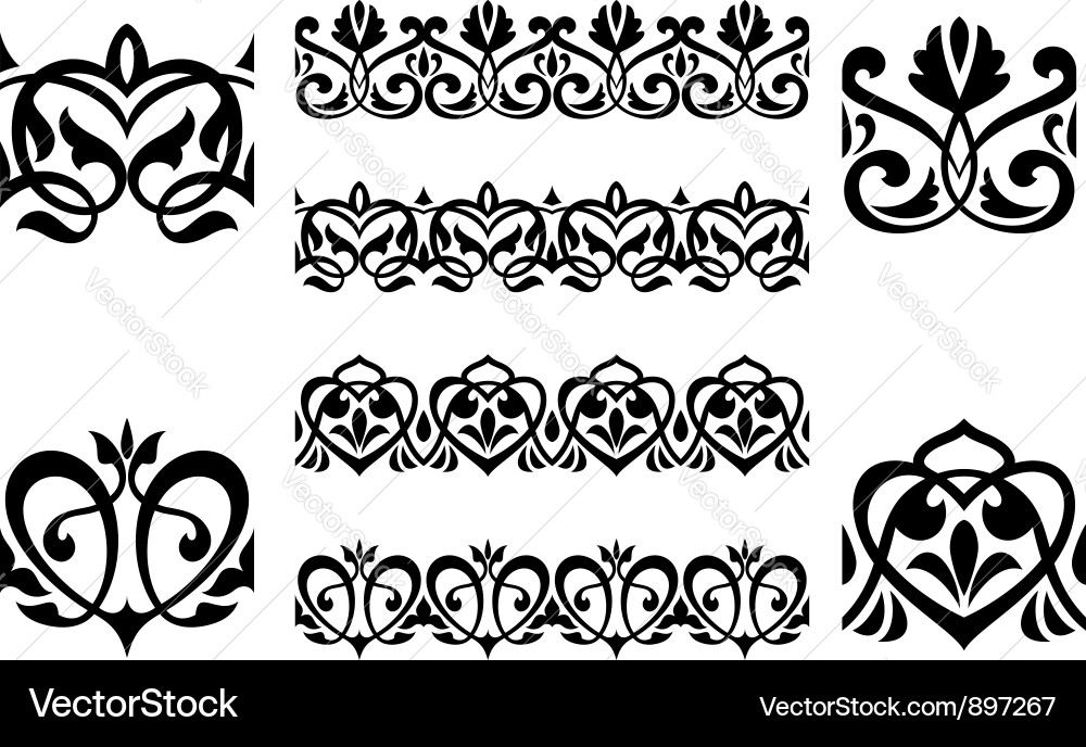 Ornamental elements Royalty Free Vector Image - VectorStock