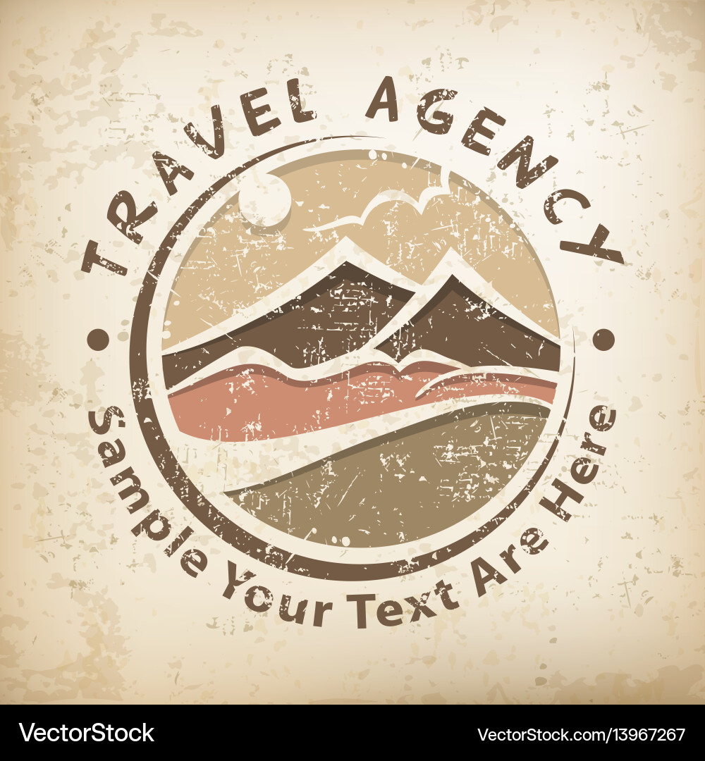 Rustic Travel Logo Royalty Free Vector Image - VectorStock
