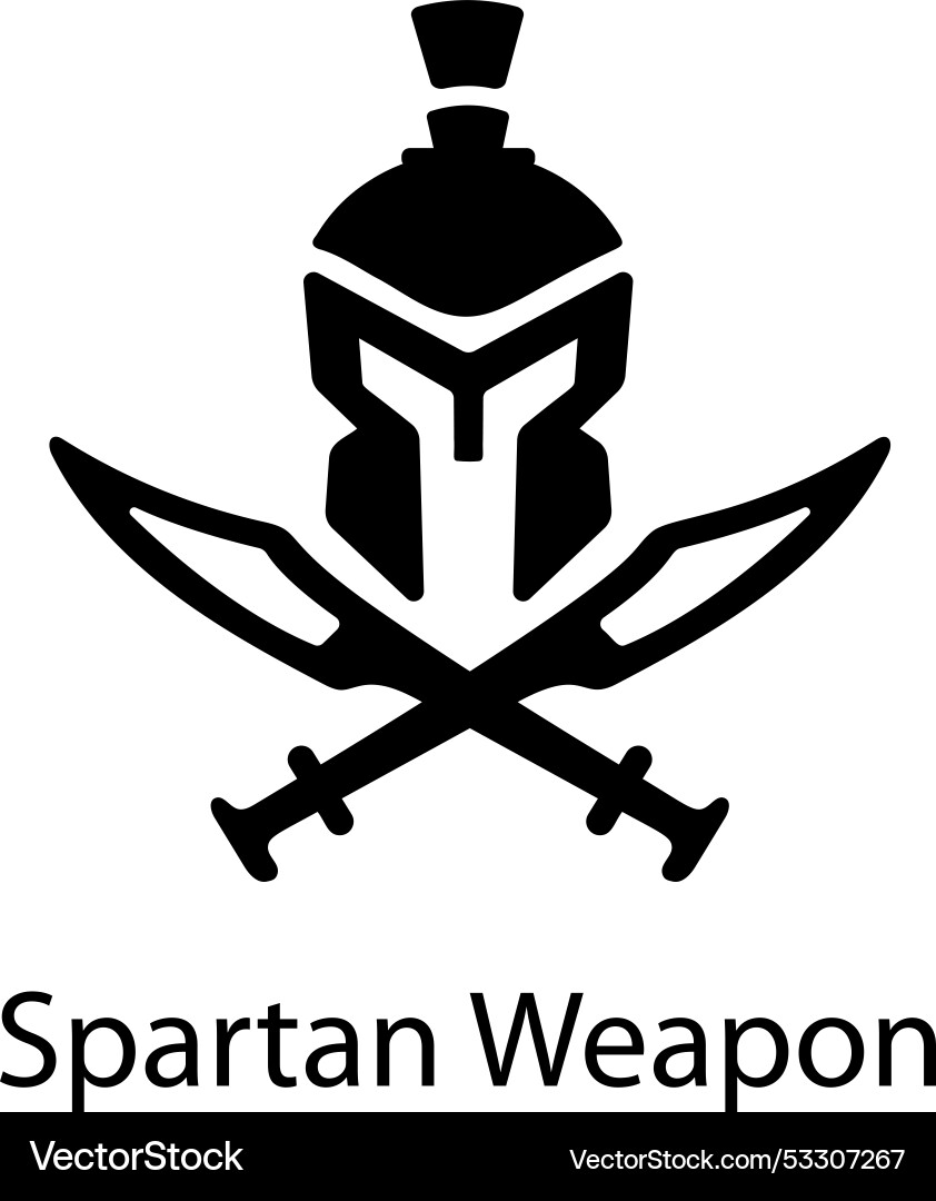 Spartan weapon Royalty Free Vector Image - VectorStock