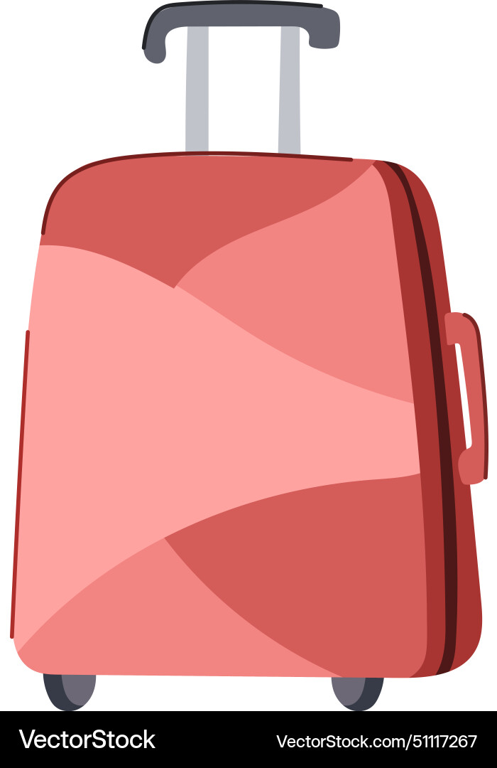Vacation suitcase cartoon Royalty Free Vector Image