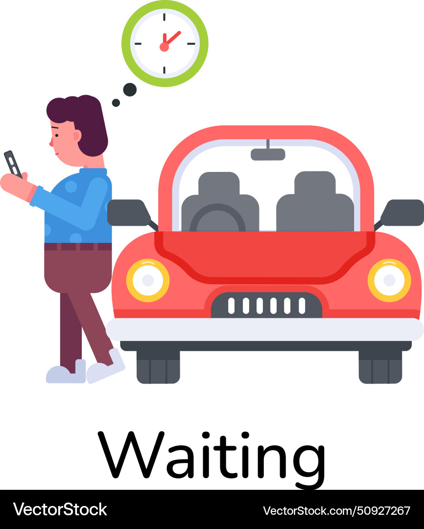 Waiting Royalty Free Vector Image - VectorStock
