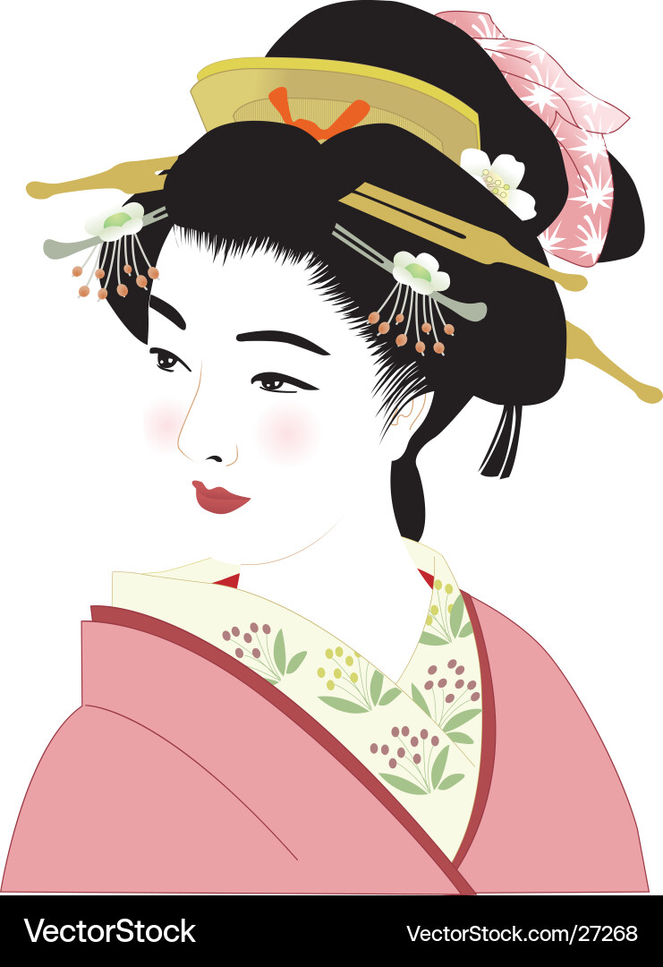 Geisha Royalty Free Vector Image - VectorStock
