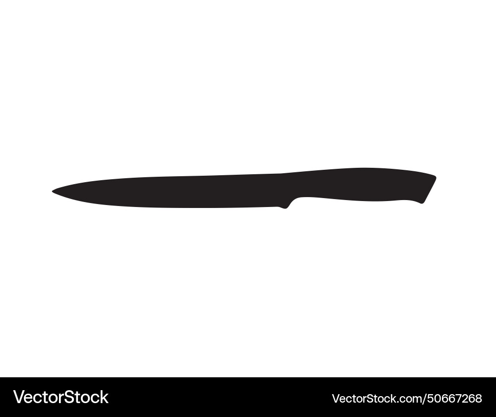 Knife silhouette art Royalty Free Vector Image