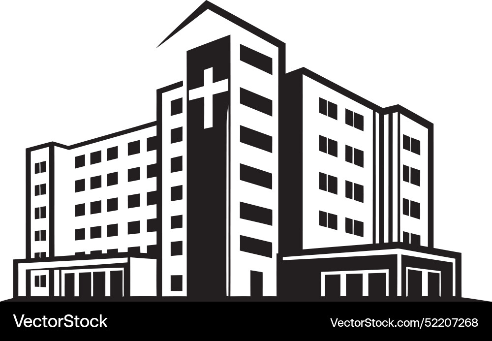 Patient centered design in modern hospitals Vector Image