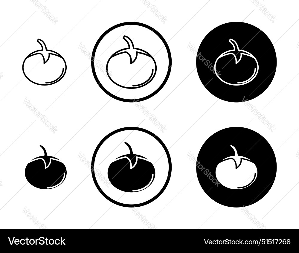 Tomato icon Royalty Free Vector Image - VectorStock