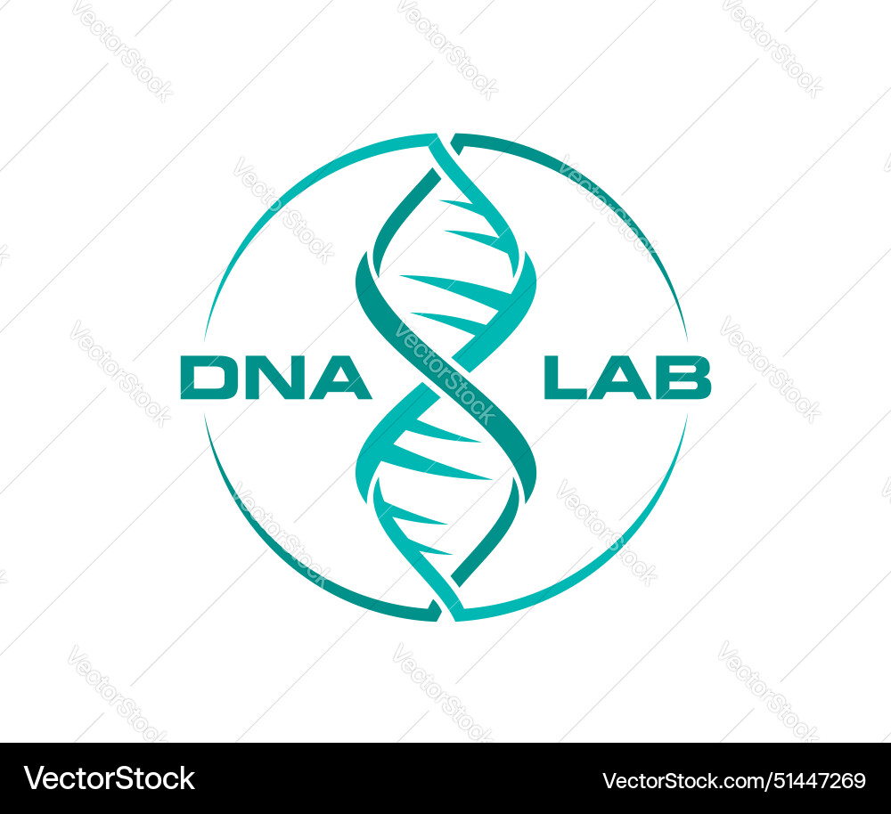 Dna helix icon science research gene technology Vector Image