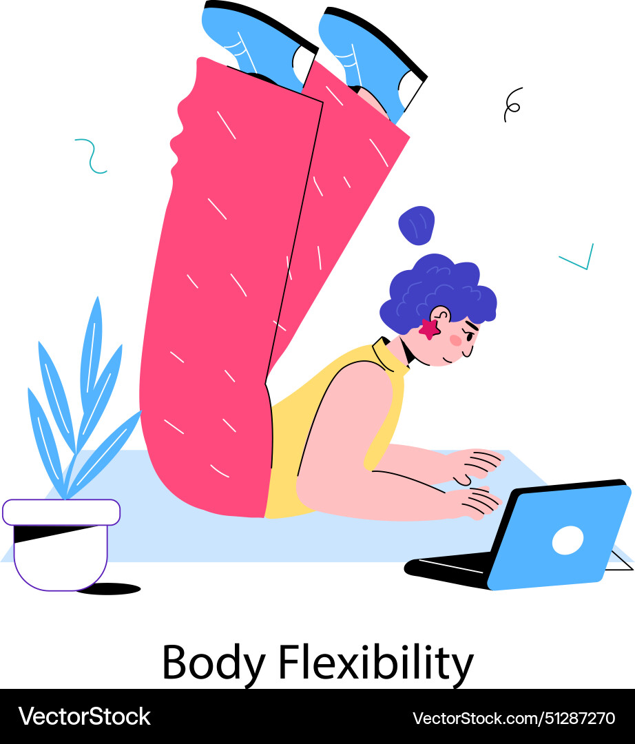 Body flexibility Royalty Free Vector Image - VectorStock