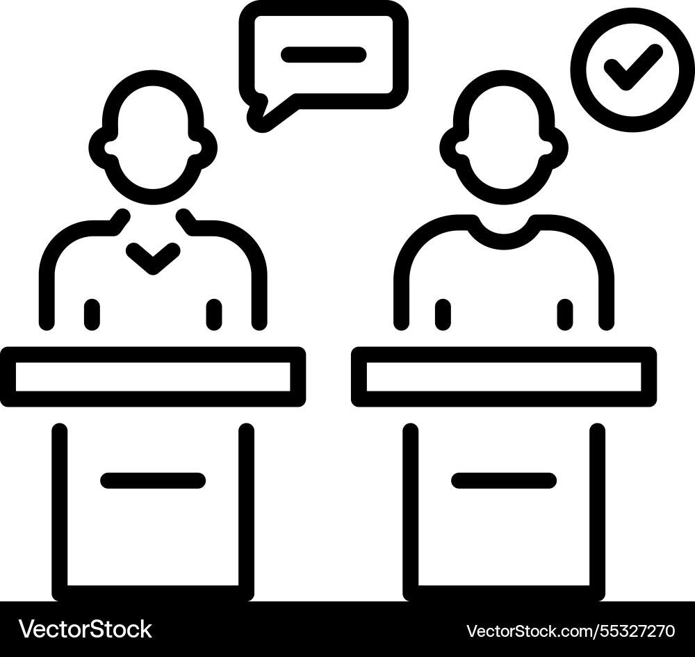 Debate competition Royalty Free Vector Image - VectorStock