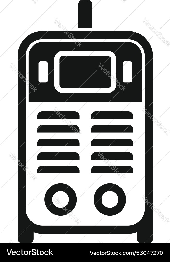 Professional inverter welding machine being used Vector Image