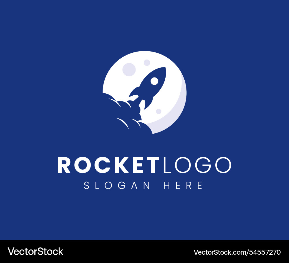 Rocket logo designs template or symbol Royalty Free Vector