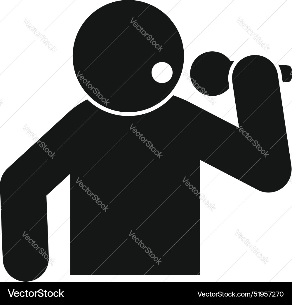 Silhouette of a singer performing with microphone Vector Image