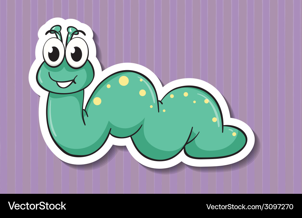 Worm Royalty Free Vector Image - VectorStock