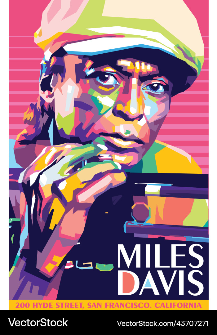 Miles davis Royalty Free Vector Image - VectorStock