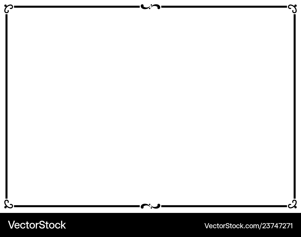 Paper design vintage style page border Royalty Free Vector