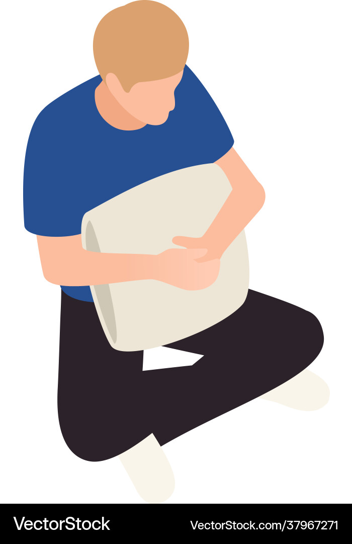 Sad man icon Royalty Free Vector Image - VectorStock