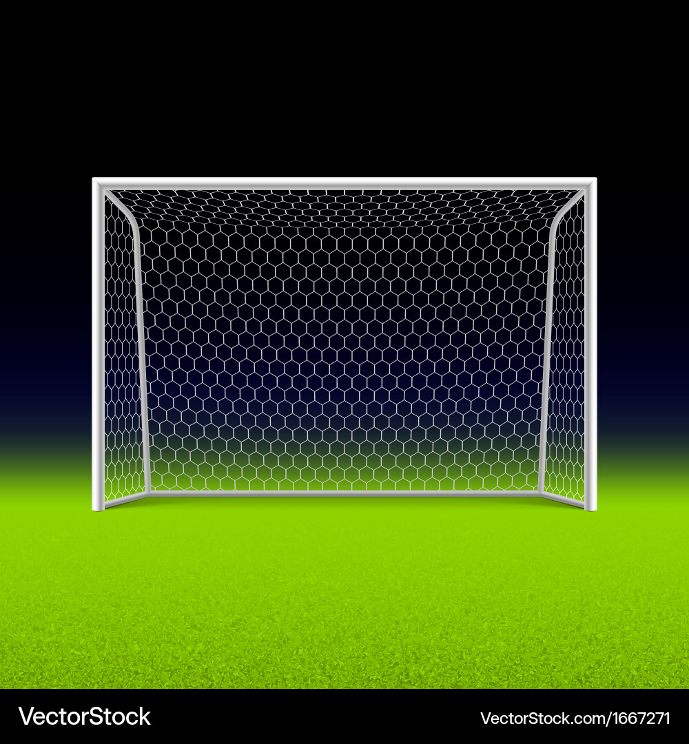 Soccer goal Royalty Free Vector Image - VectorStock